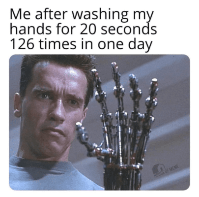 handwashing meme terminator - MennoHenselmans.com